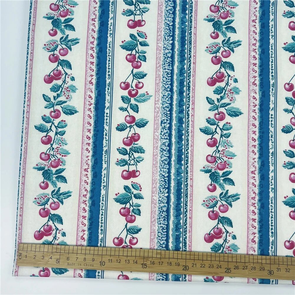 Хлопковая ткань с цветочным принтом для пошива 0.5yard (45X110cm), 1569