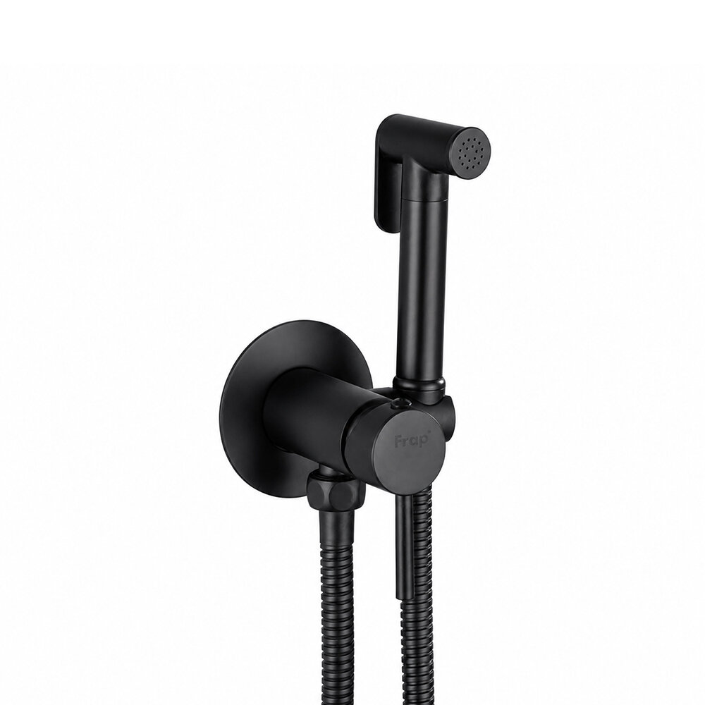 Гигиенический душ со смесителем FRAP F7505-6, черный
