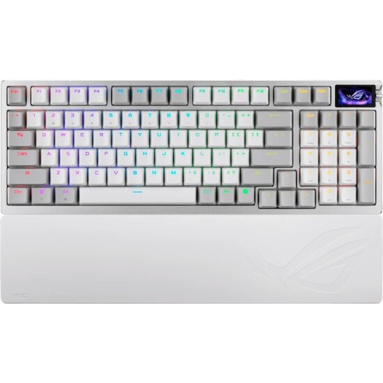 Клавиатура Asus M901 ROG AZOTH 96 HE/WHT/HFXV2/RU/ABS/ (90MP040H-BKRA10)