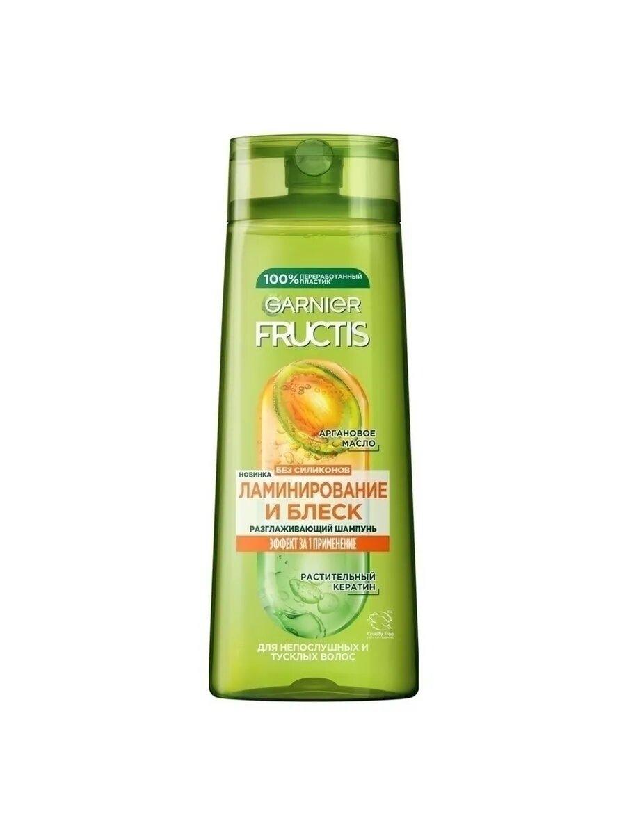 Шампунь Garnier Fructis Ламинирование и блеск 400 мл