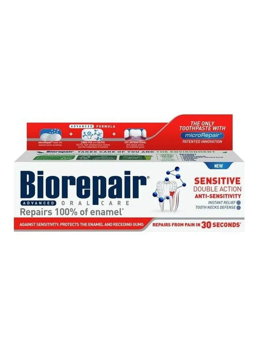 Зубная паста Biorepair Double Action против гиперчувствитель