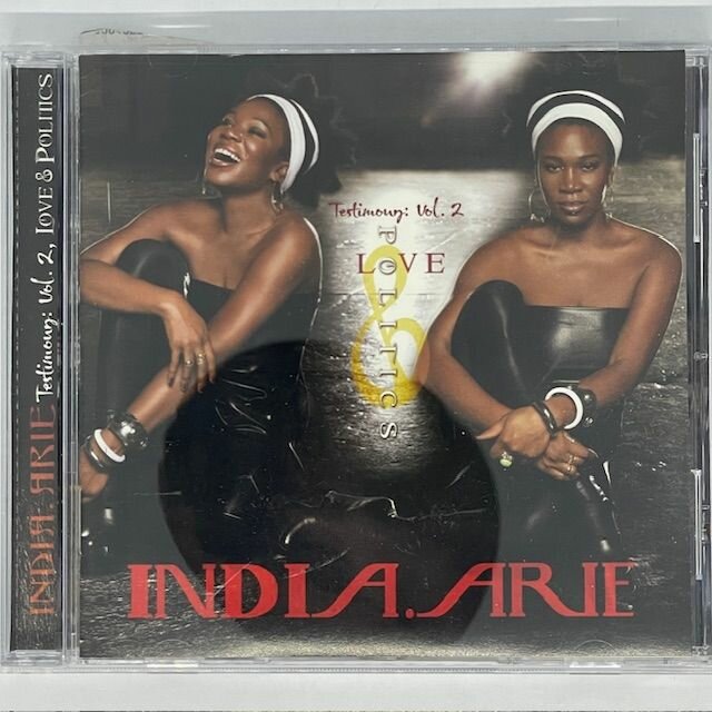 India. Arie-Testimony: Vol. 2 Love & Politics (CD, USA)