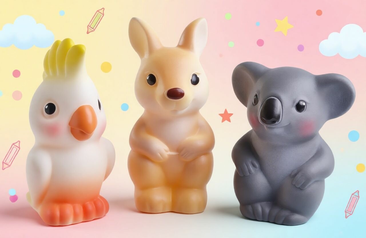 Игрушка для купания в ванной- "Животные Австралии" их ПВХ, развивающая