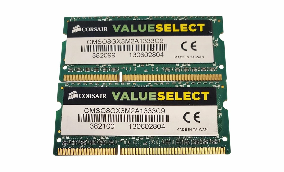 Оперативная память Corsair DDRIII 8Gb CMSO8GX3M2A1333C9
