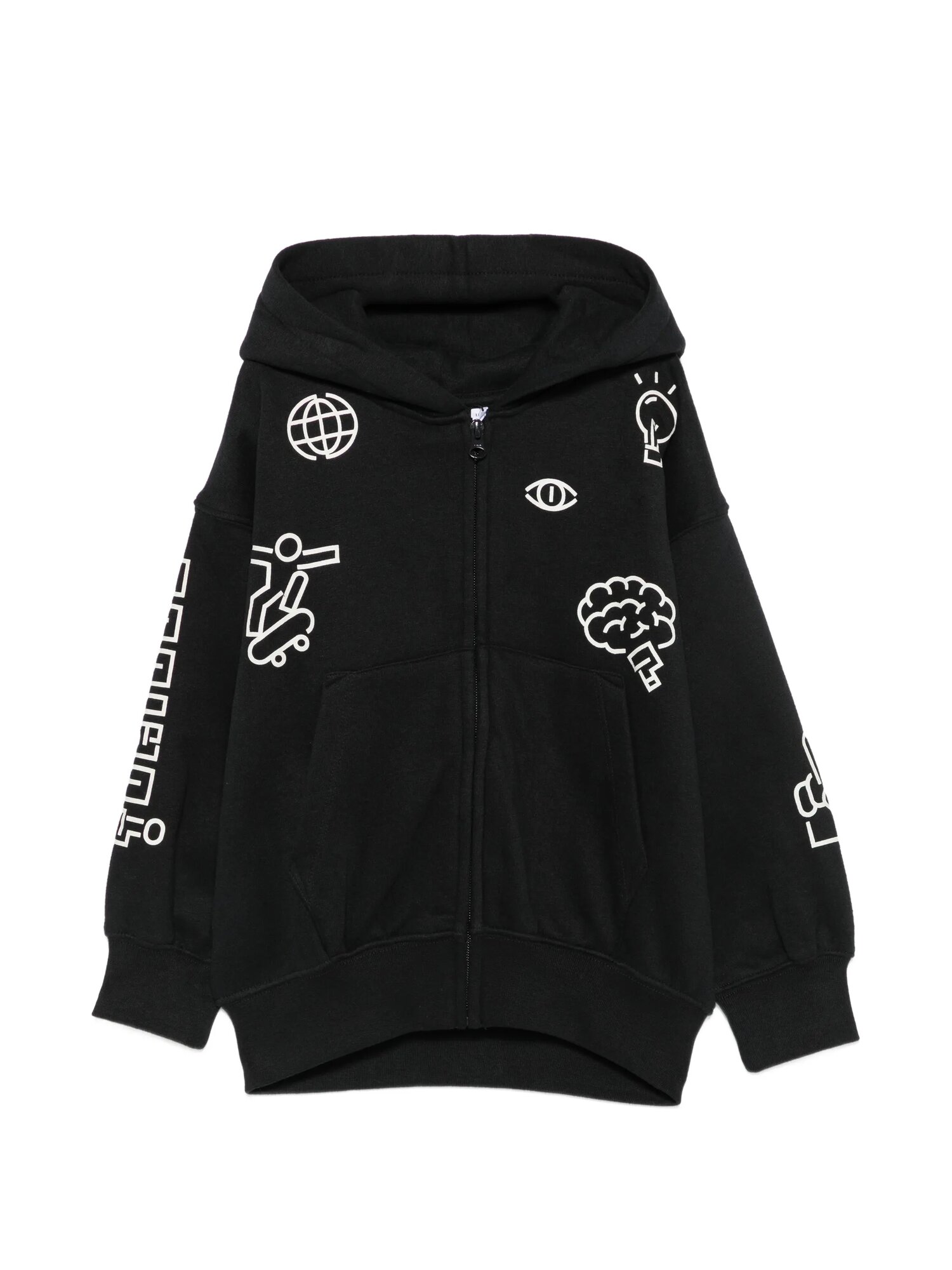 Худи Graphic-print zip-up hoodie