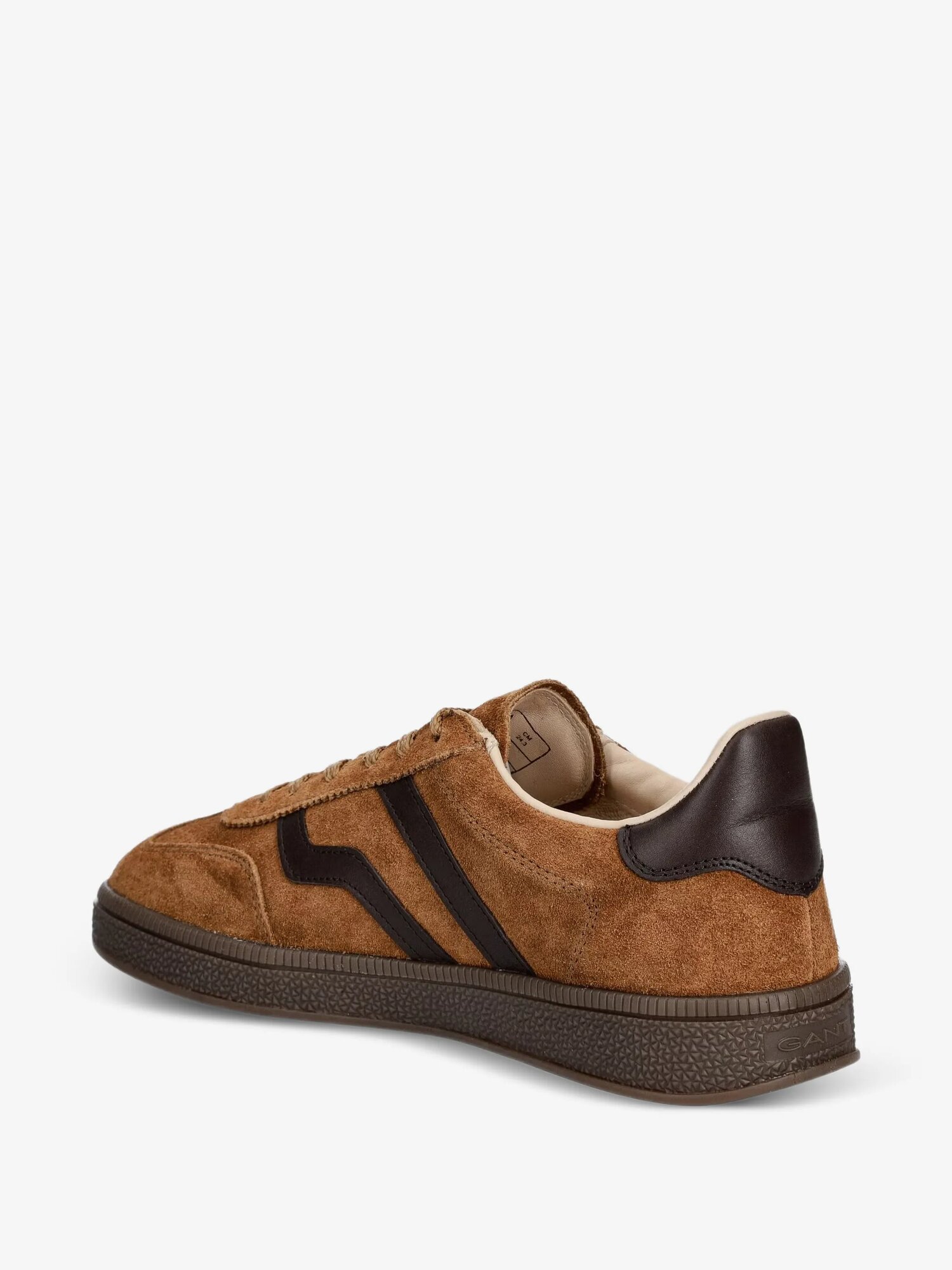 Кроссовки GANT Suede-panelled sneakers, размер 39, коричневый/серый/оранжевый — фото 1