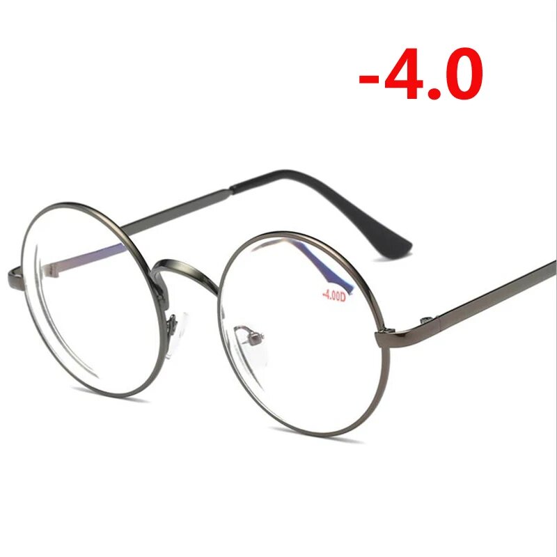 Круглые очки GSBJXZ для близорукости -1.0 -1.5 -2.0 до -4.0