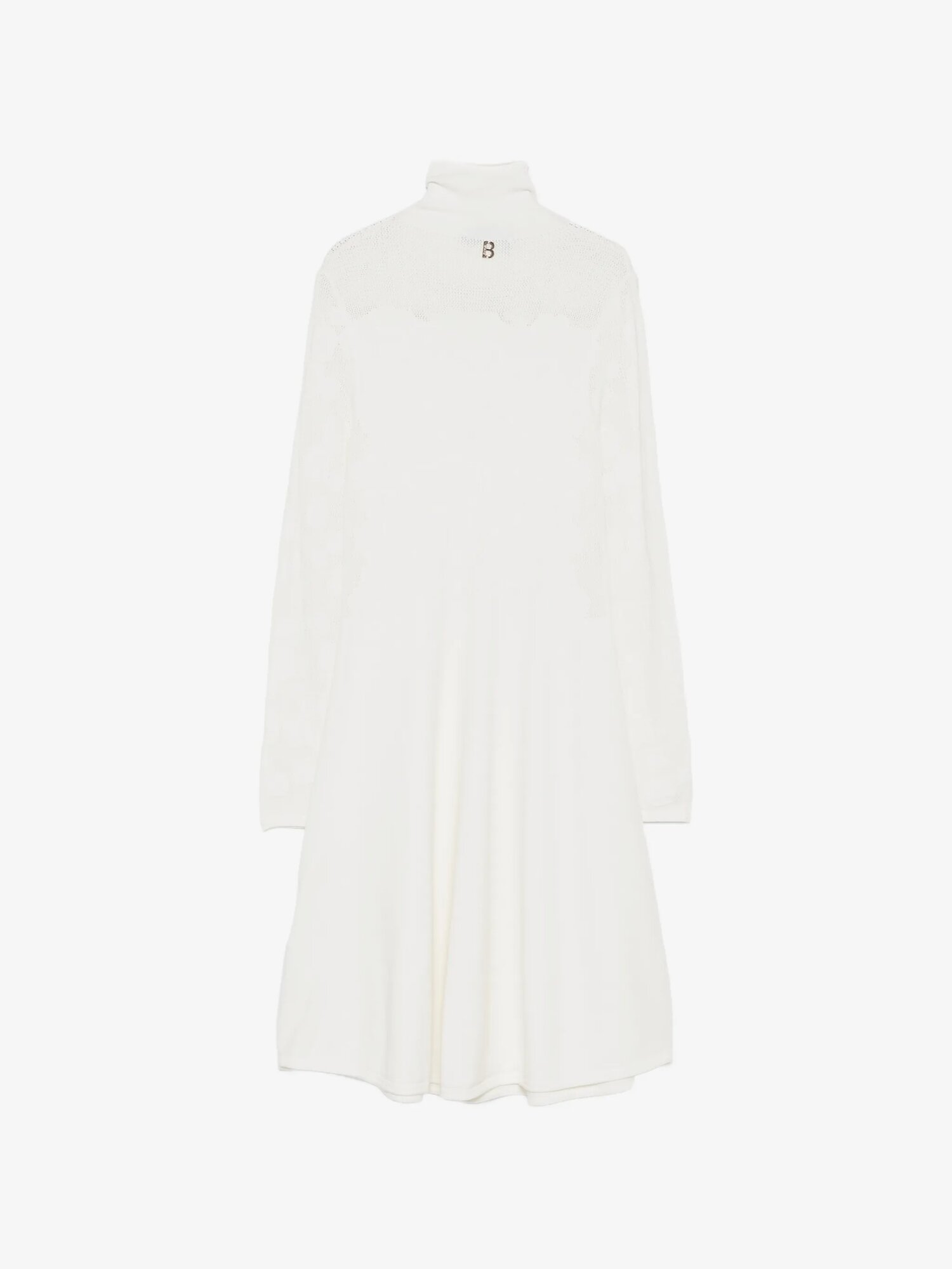Платье Blugirl Roll-neck midi dress, размер 42, белый — фото 1