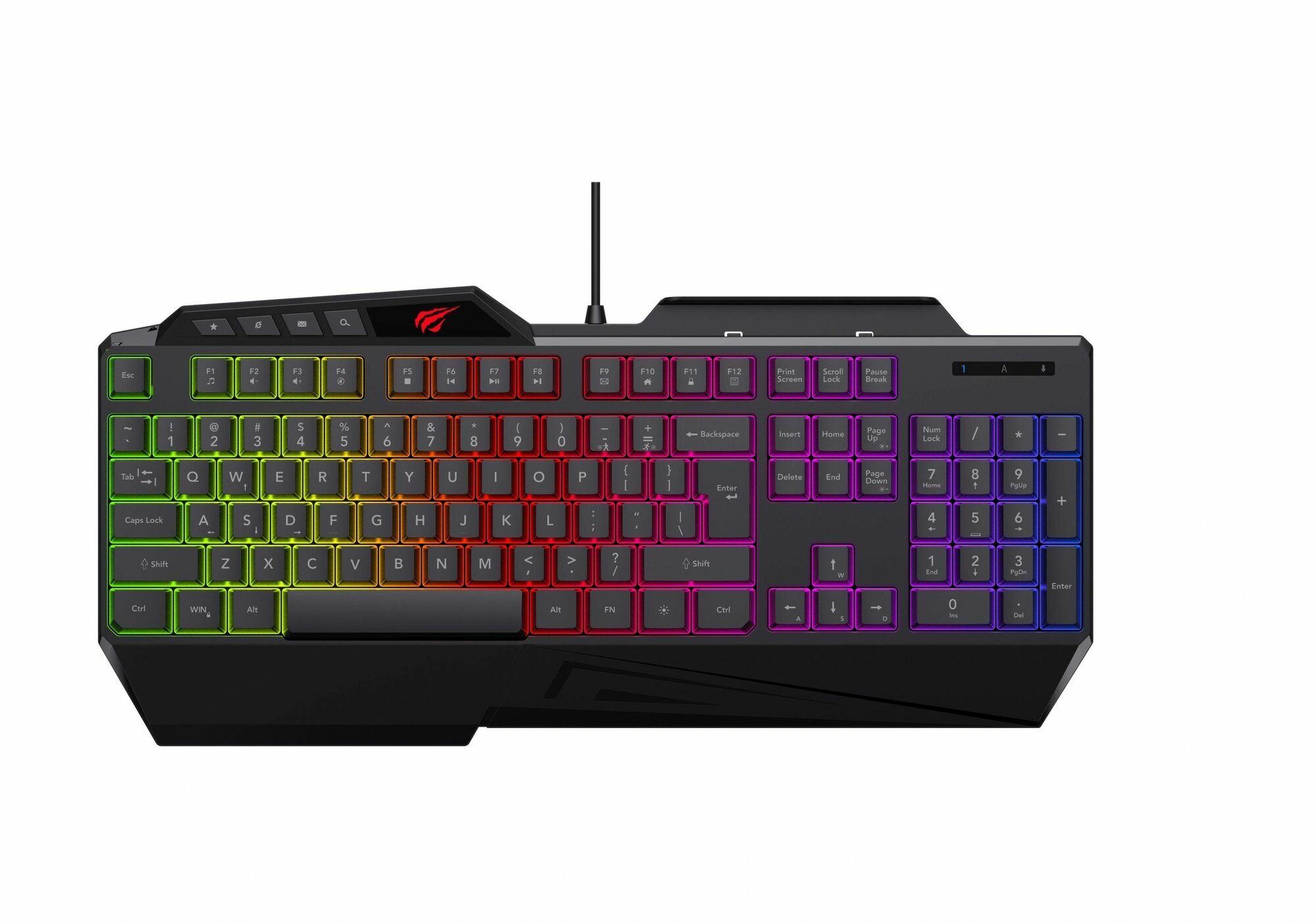 Клавиатура Havit KB488L Black игровая проводная