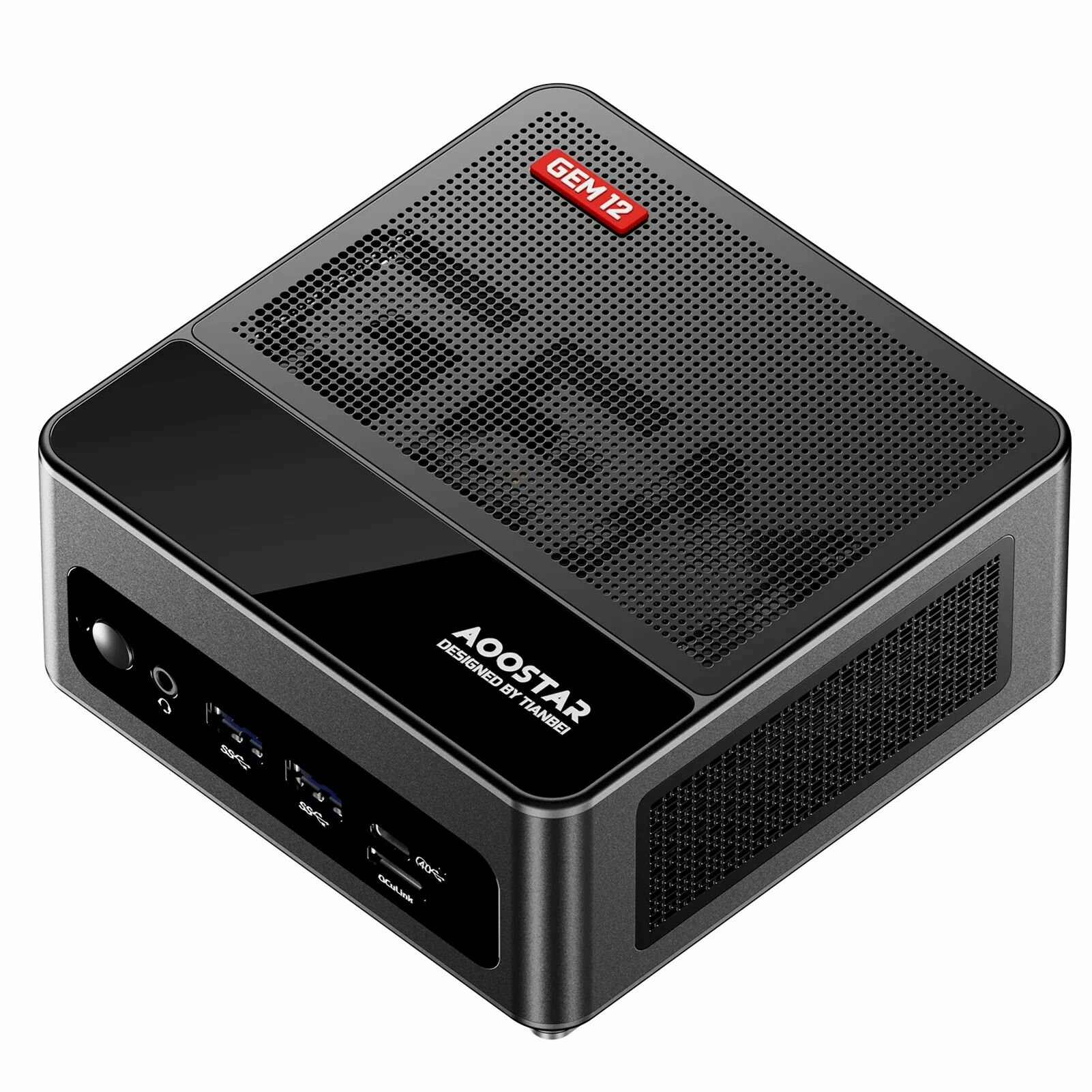 Mини-компьютер Aoostar GEM12+ AMD R7 Pro 8945HS Mini PC Windows 11 Pro 2*DDR5 5600MHz WIFI6 Support 64G RAM Business Office Game Design Computer 0G+0G