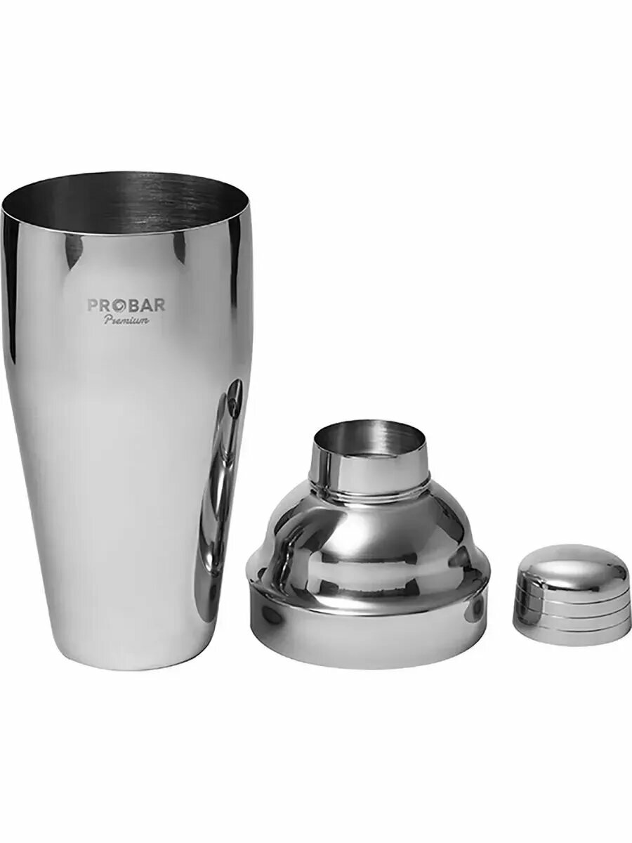 Шейкер для коктейлей европейский Probar Premium, нержавеющая
