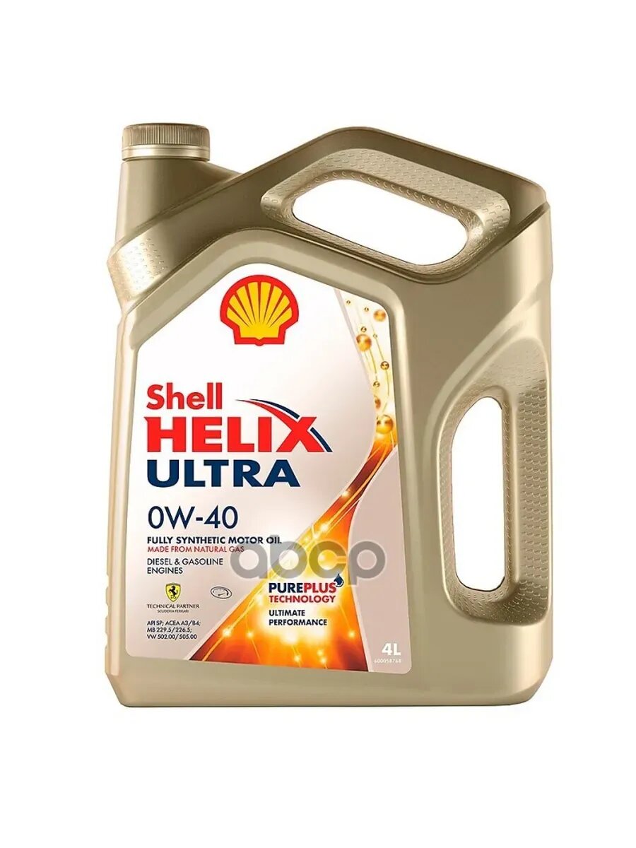 Shell Shell Helix Ultra 0w40 A3/B4 Sn/Cf ( 4л) Синт