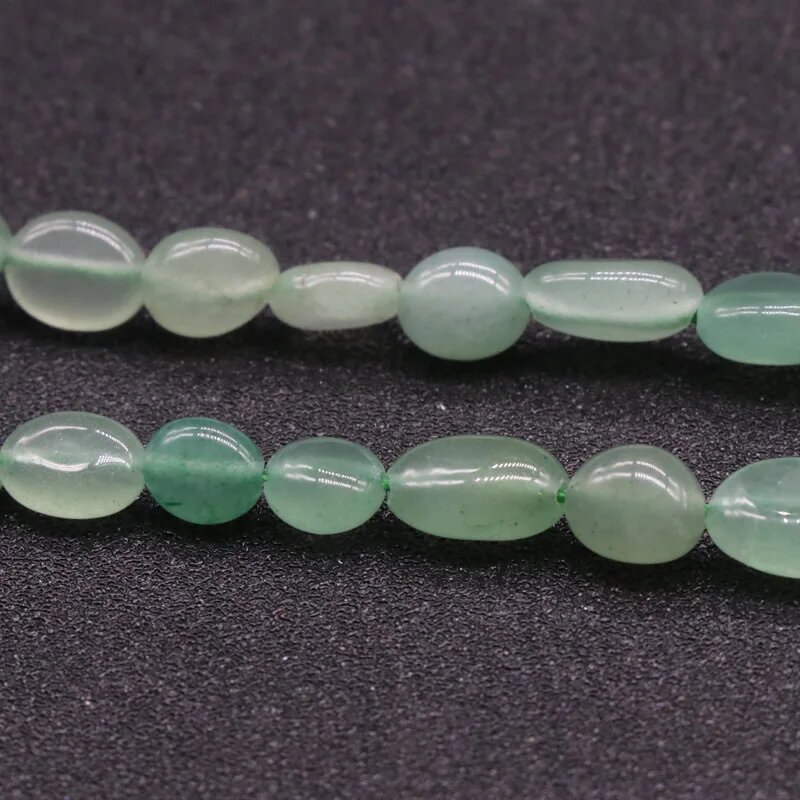 Необработанные минеральные бусины для бижутерии Reiki Зеленый, Green Aventurine