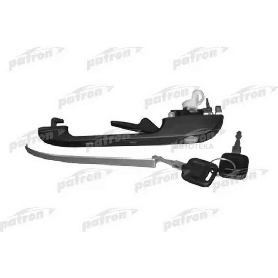 Ручка двери AUDI 80/90/100 78-86 передняя левая (с замком и ключом) PATRON P200005L