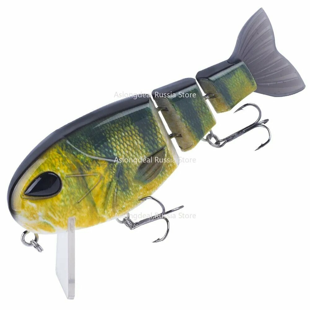 Рыболовная приманка Наживка Плавающая Swimbait Мягкий хвостовой воблер для окуня Форели Щуки 12 см 49 г