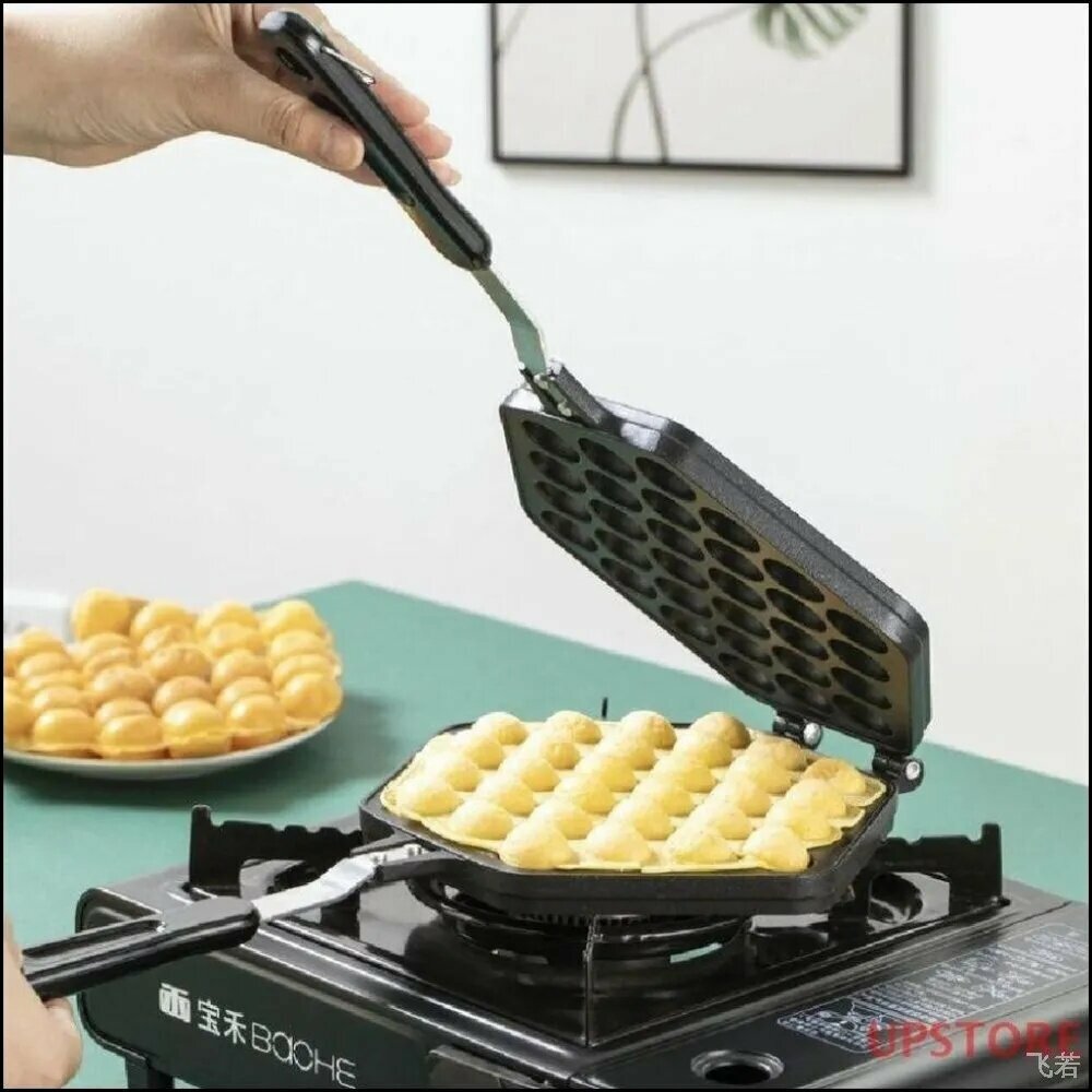Вафельница 6qGJpd, черный, белый