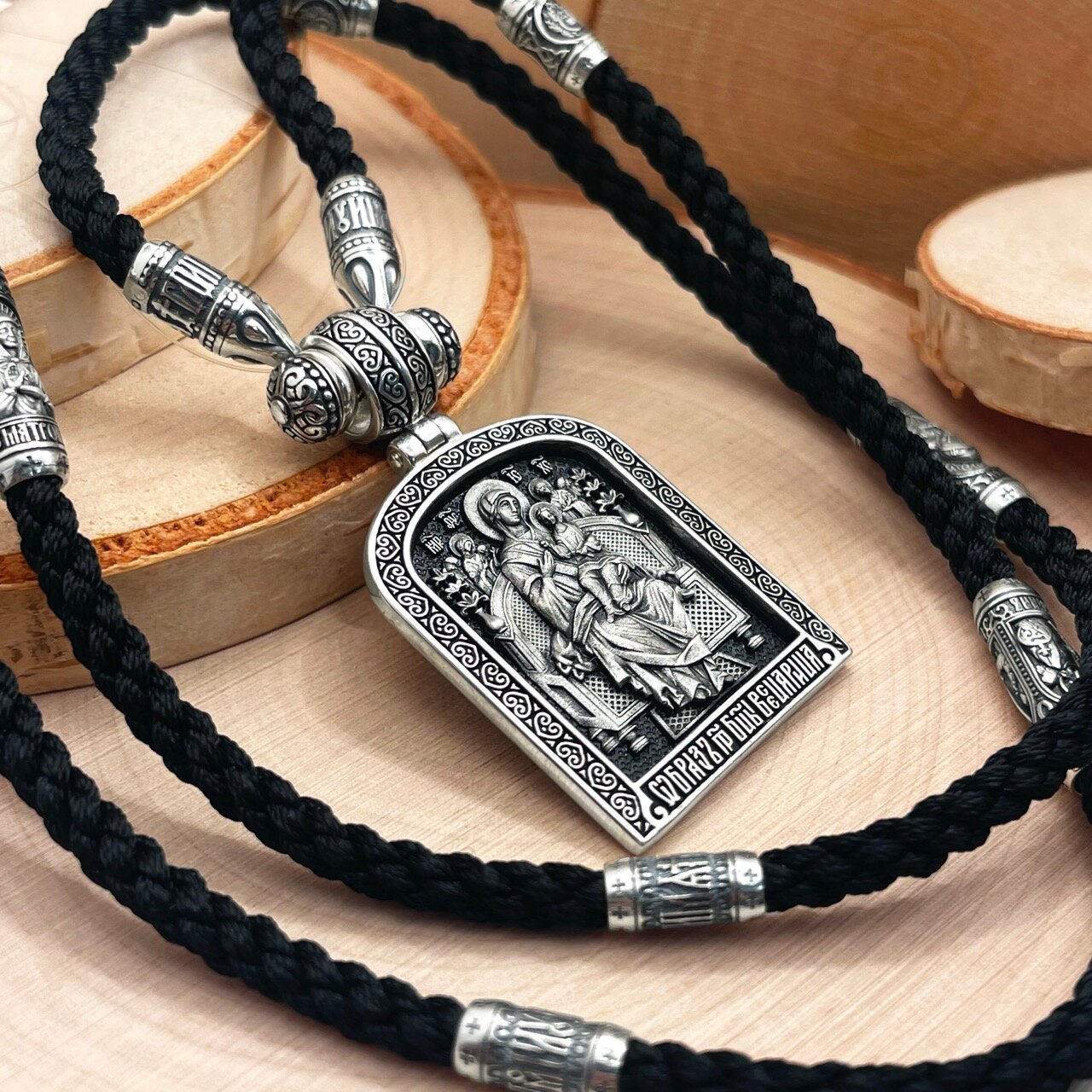 Подвеска, серебро, 925 проба, оксидирование, чернение