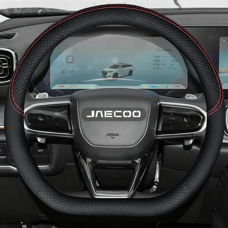Черный чехол на руль JAECOO J7 J8 2023-2024, 38 см