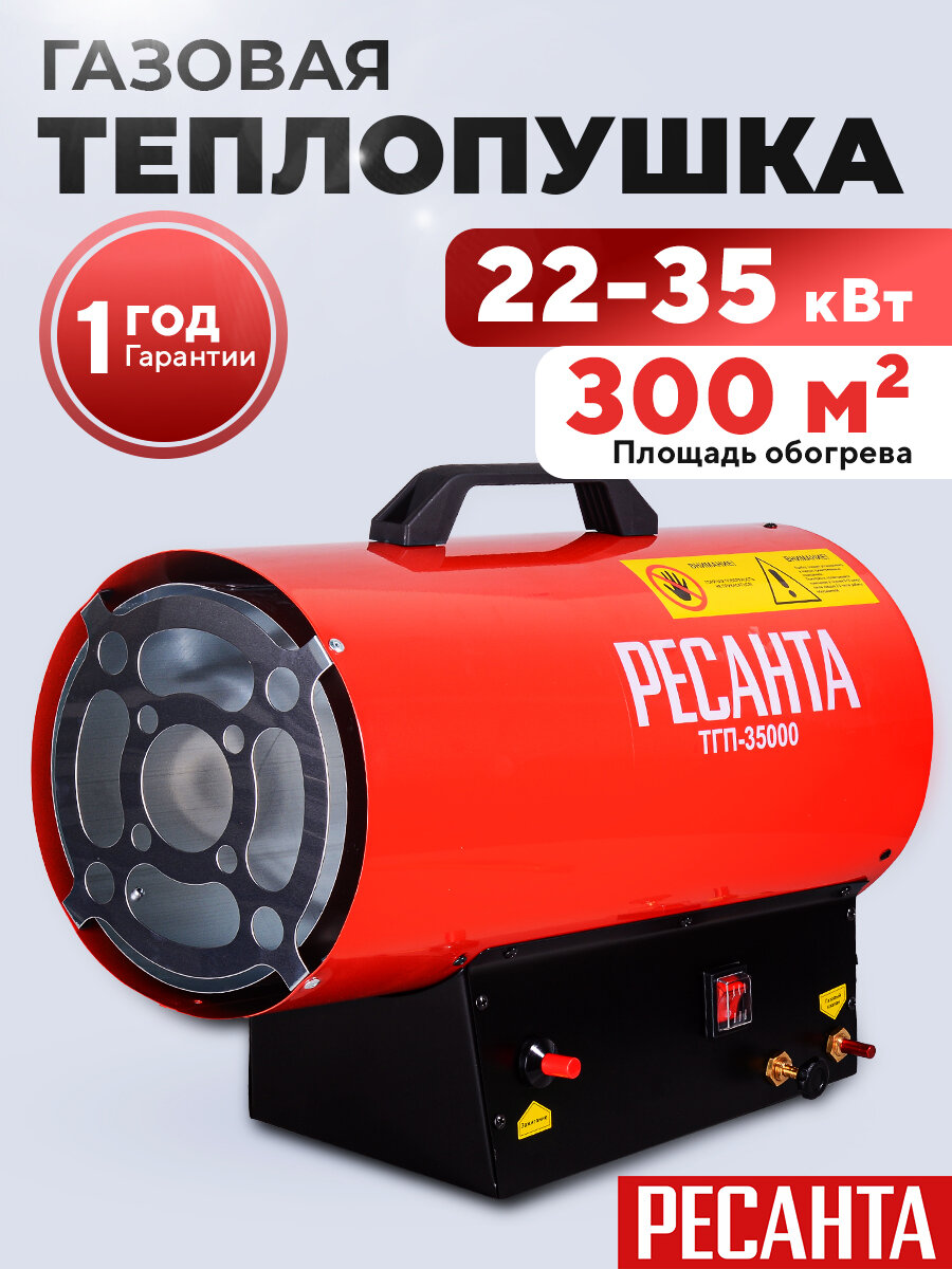 Тепловая газовая пушка ТГП-35000 Ресанта