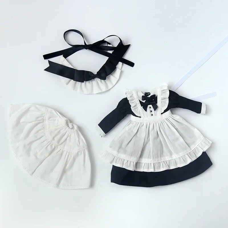 Наряд для куклы Blyth из хлопка XiDonDon Белый, dress-C