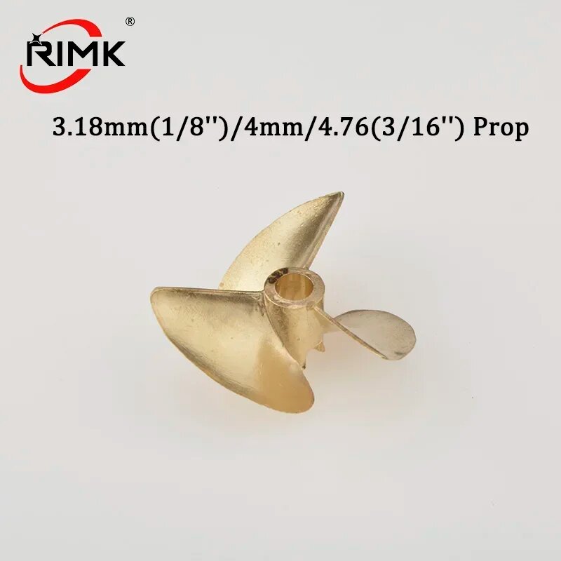 Медный 3-лопастной винт для RC лодки RIMK 36/37 мм 1pc 4mm D37mm