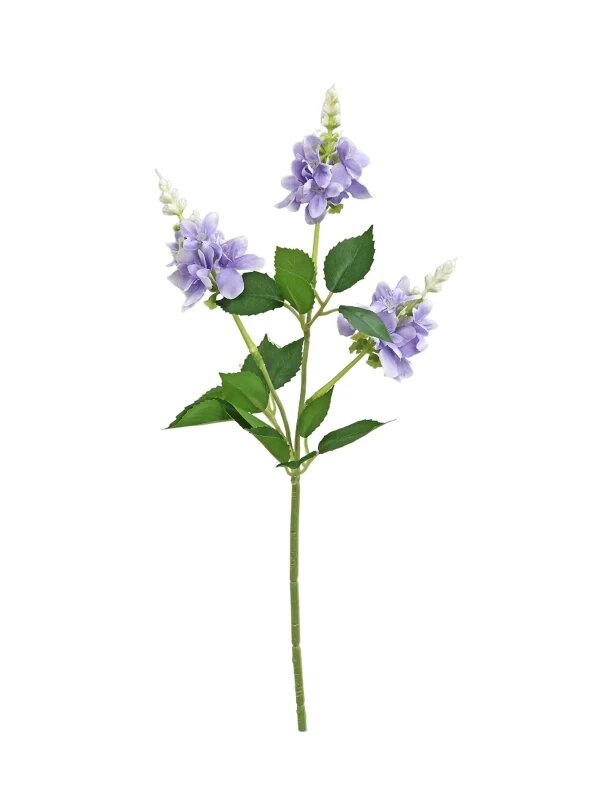 Искусственные цветы Moundlily шелковые букет 3 pcs, Фиолетовый, PURPLE
