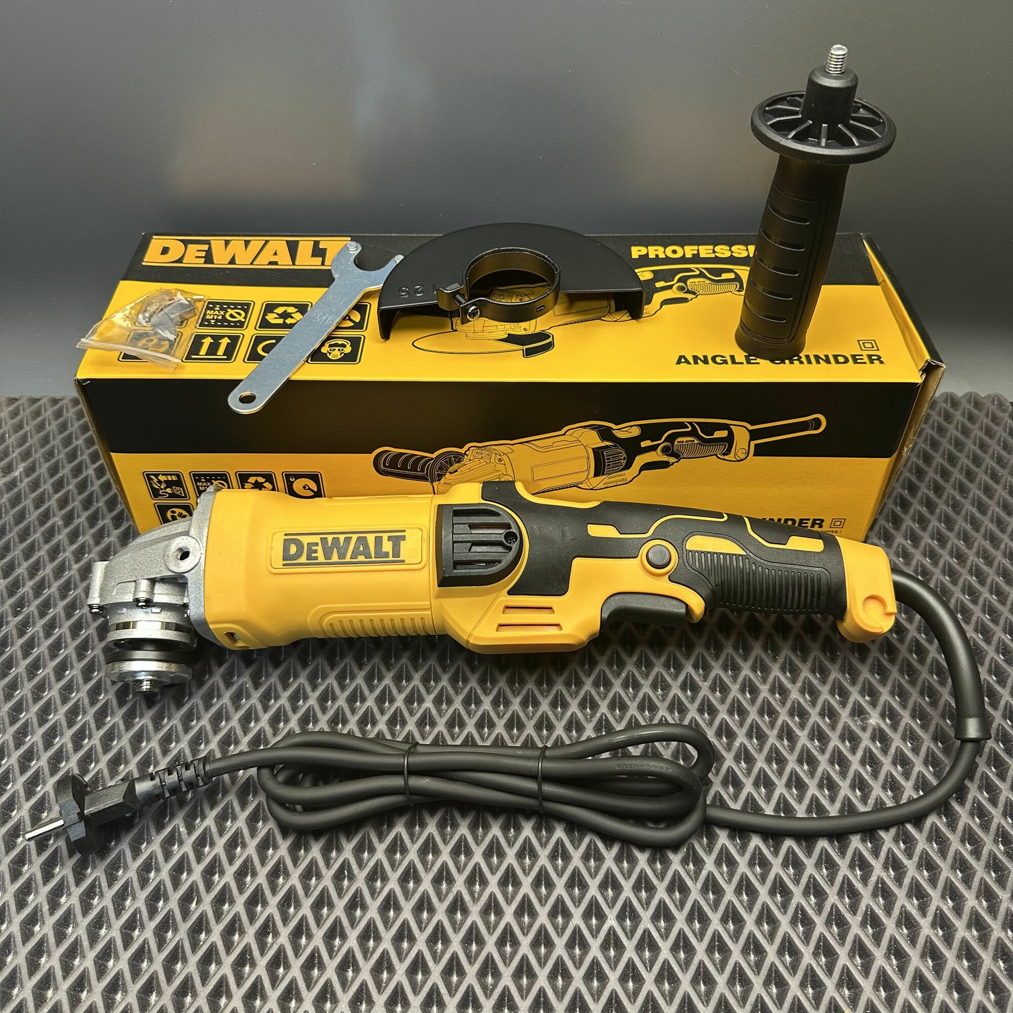 Болгарка электрическая 1450W 125мм DW4075/шлифмашина угловая/УШМ угловая шлифмашина шлифмашина электрический инструмент