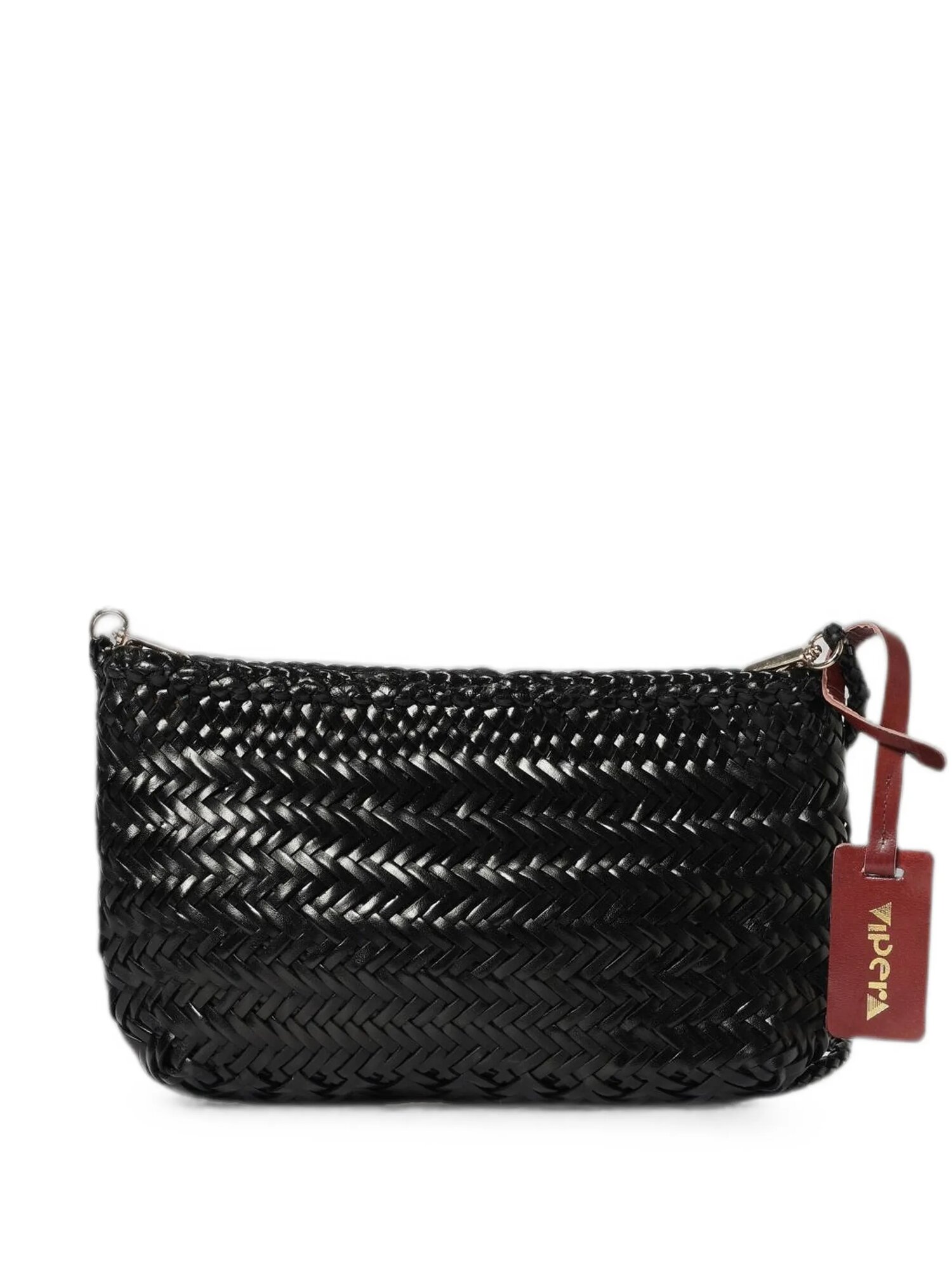 Сумка Goya woven leather clutch bag