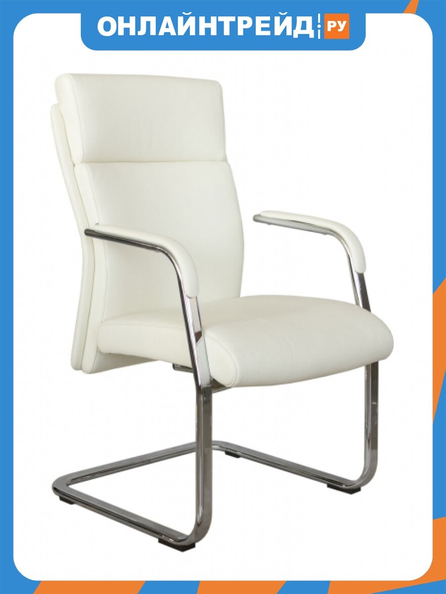 Кресло офисное Riva Design RIVA CHAIR RCH С1511 нат. кожа белый (6207)