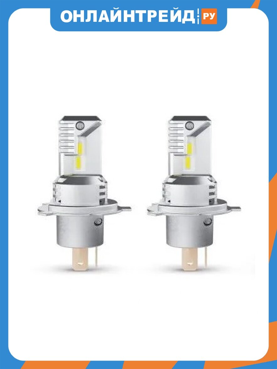 Лампа автомобильная Osram LED White LEDriving HL EASY H4 P43t 6000K 12V, 2шт, 64193DWESY-2HB
