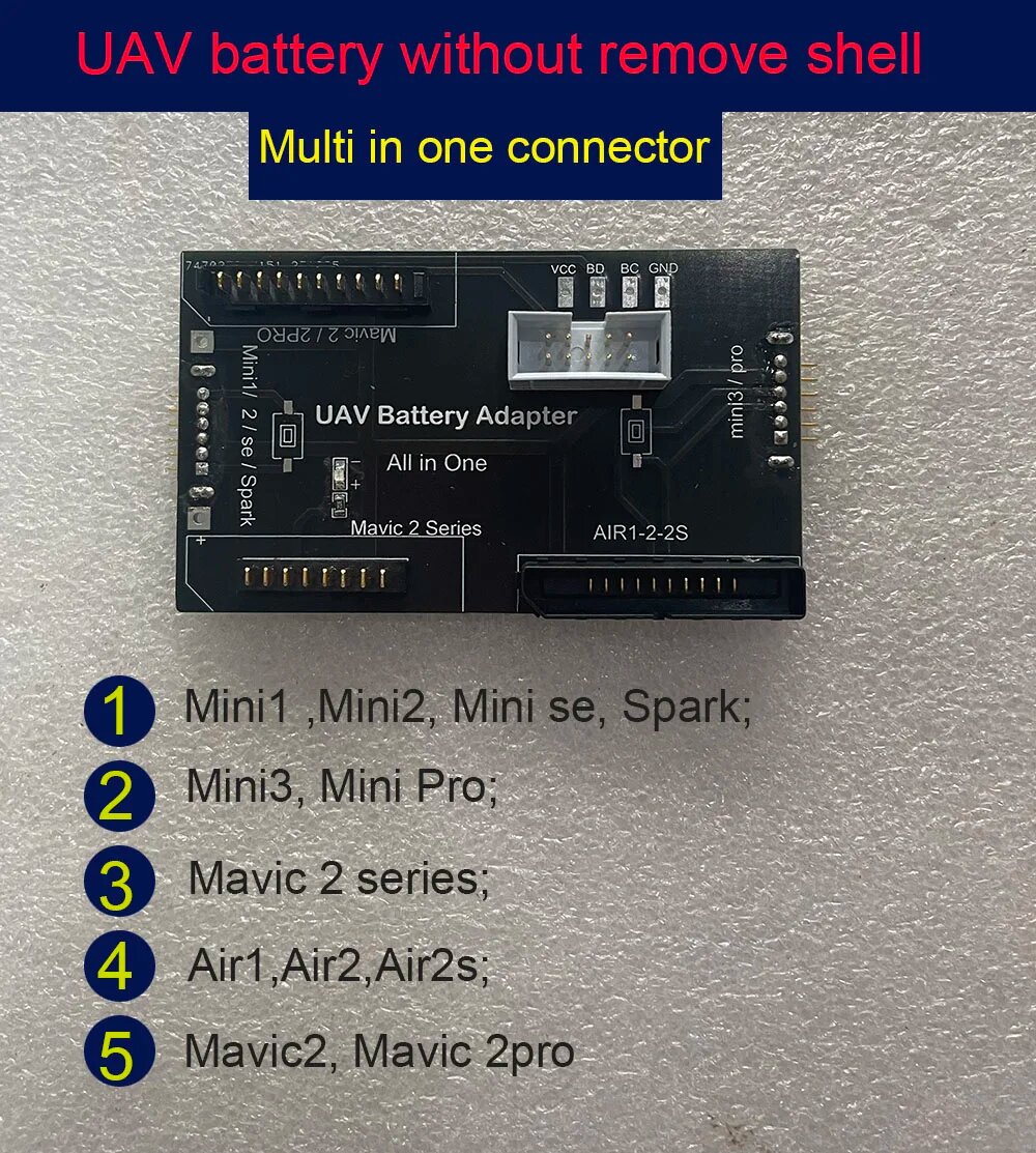 Mini1 2 3 SE Pro Spark Mavic 2 PRO Air1 2 3 без удаления корпуса, адаптер для аккумулятора, конус для БПЛА DJI