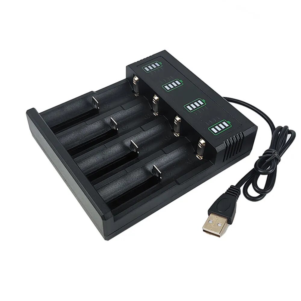 Электрическое зарядное устройство USB для литиевых аккумуляторов 21700 26700 14500