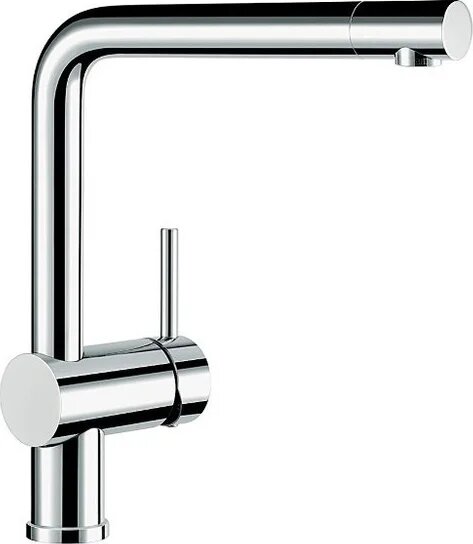 Смеситель для кухни Blanco Linus Linus-F 514025 с поворотным изливом, хром, глянцевый, однорычажный, латунный, с керамическим картриджем