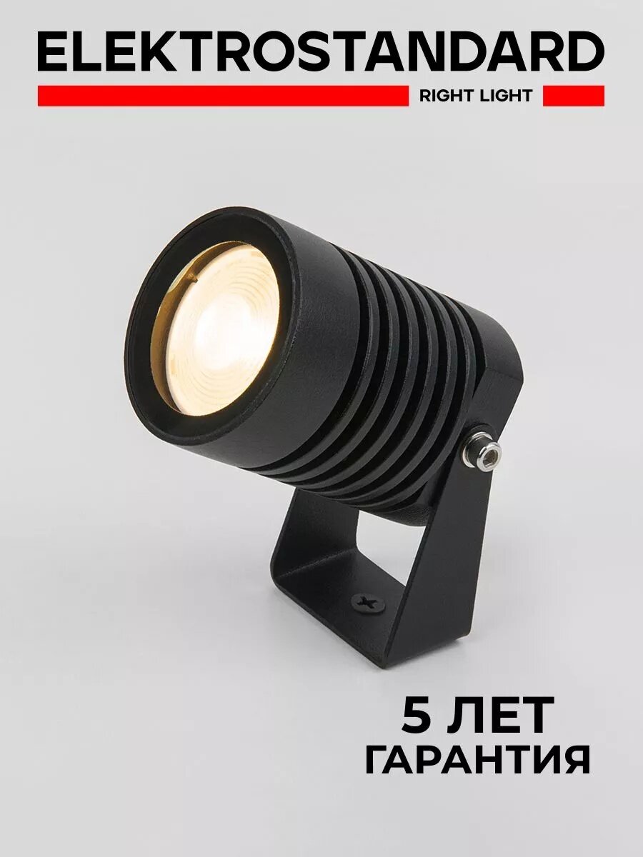 Уличный / Ландшафтный светодиодный светильник Elektrostandard Landscape 043 FL LED, поворотный, 5 Вт/4000K, черный, IP54