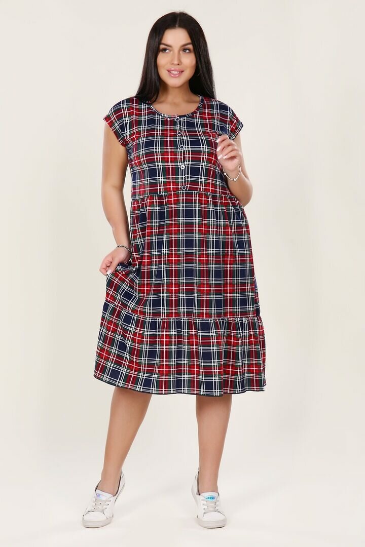 Платье для кормящих мам ShantaL tartan