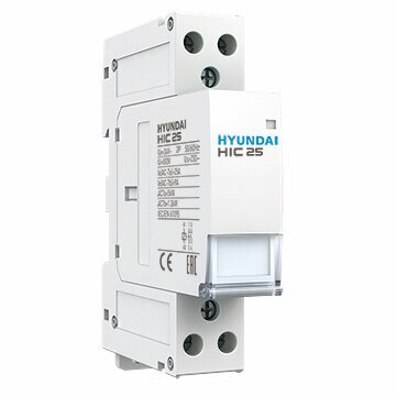 Модульный магнитный контактор HIC25 22NS X230 25А 16 кВт АС1/400VAC 2NO+2NC 50Hz 230V HYUNDAI