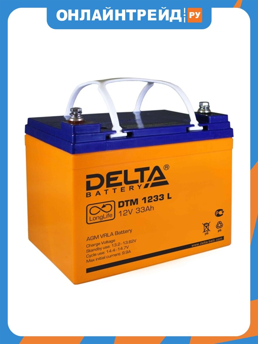 Аккумуляторная батарея для ИБП Delta Battery DTM 1233L