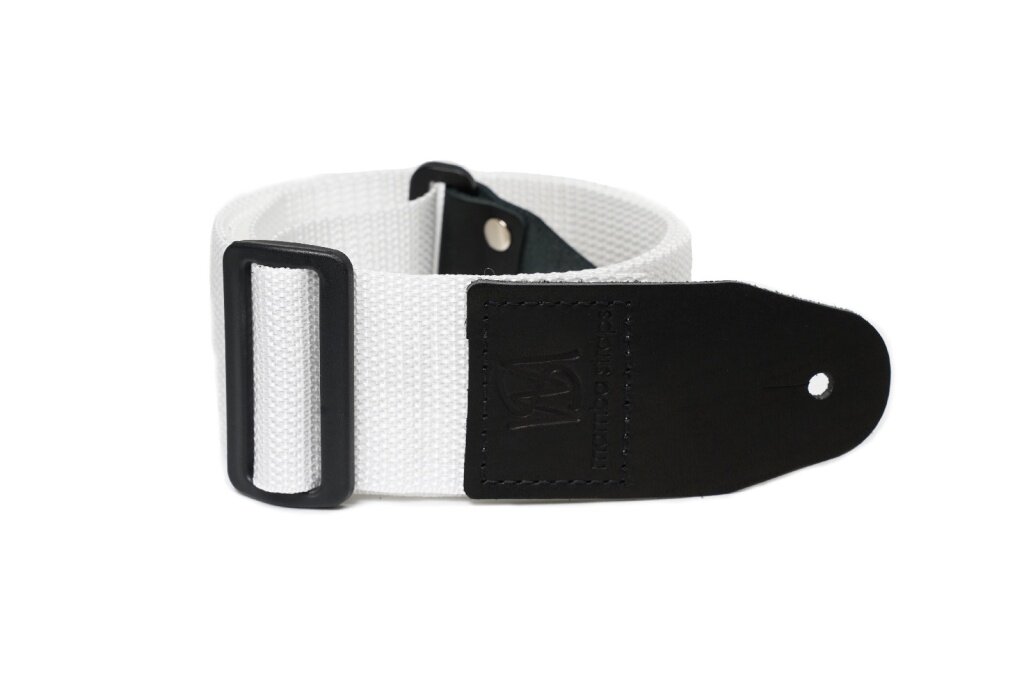 MB5050-067 Ремень для гитары, нейлоновый, белый, Mamba straps