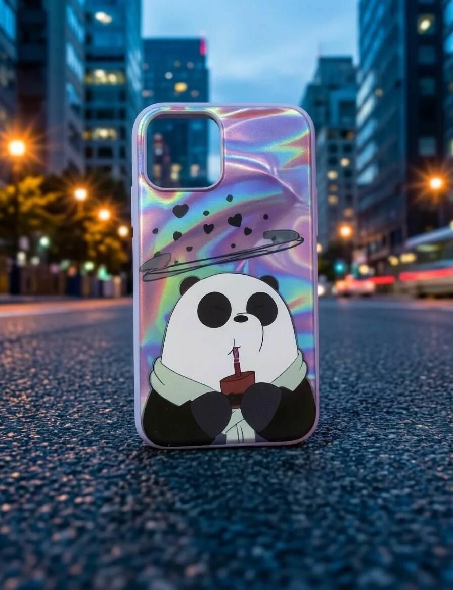 Чехол для iPhone 11 Pro ( айфон одиннадцать про ) с принтом Панда в космосе .