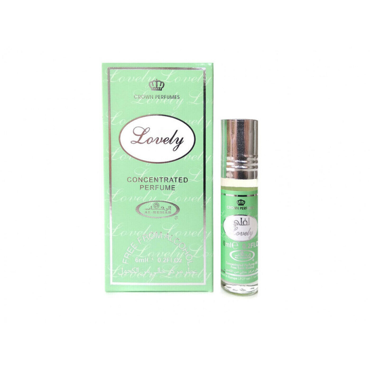 Al Rehab арабские масляные духи LOVELY, 6 мл.