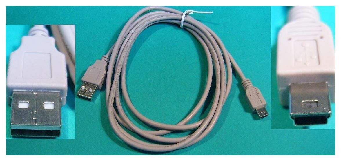 USB штекер - USB-мини штекер шнур 1,8м 5pin USB2.0