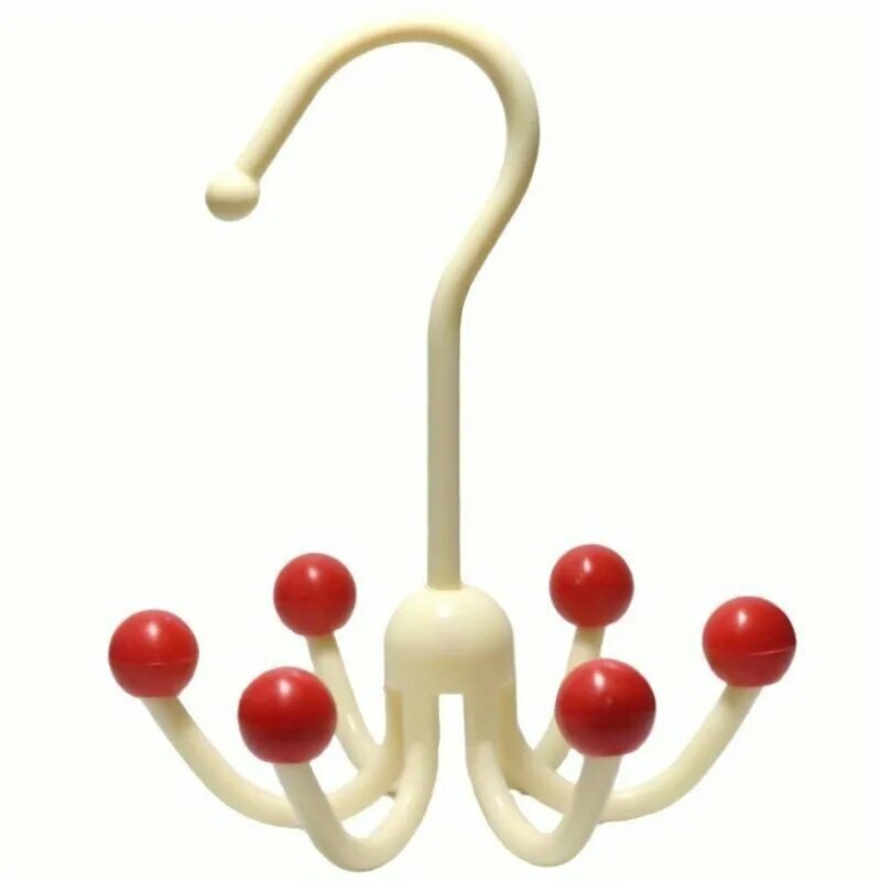 Многофункциональный вращающийся крючок с шестью лапками для нижнего белья, ремней и головных уборов