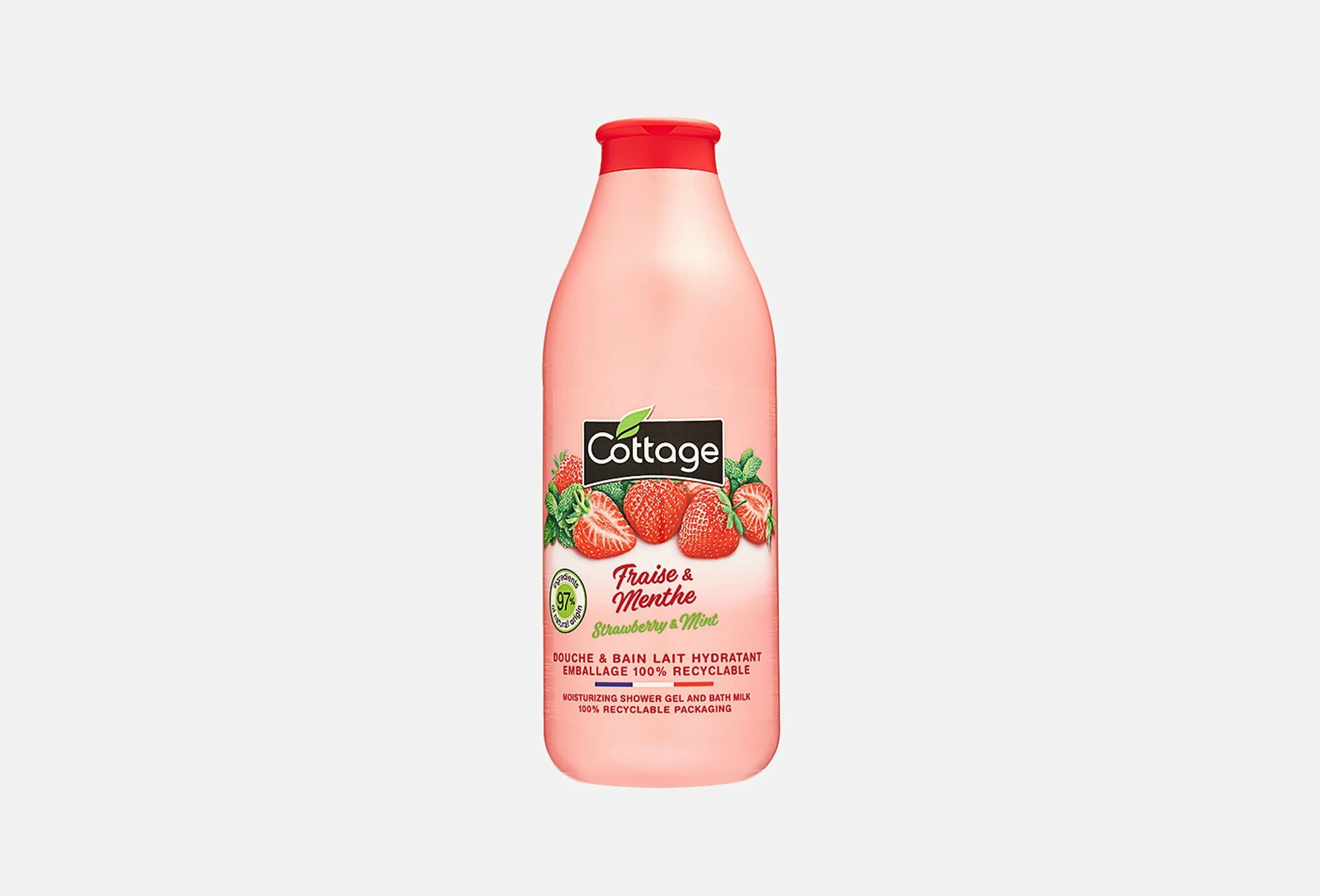 Cottage STRAWBERRY & MINT Гель для душа и пена 750мл