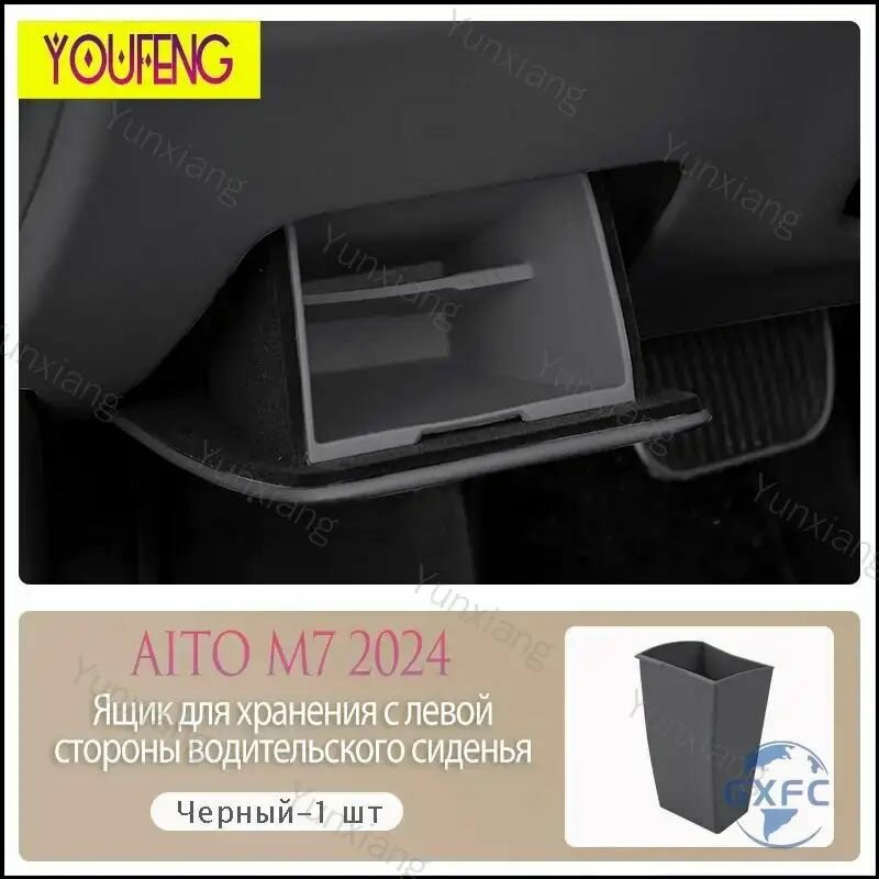 Ящик для хранения AITO M7 с левой стороны водительского сиденья