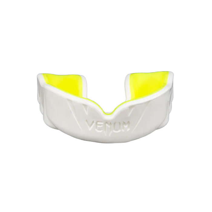 Капа боксерская Venum Challenger White/Yellow (Взрослый размер)