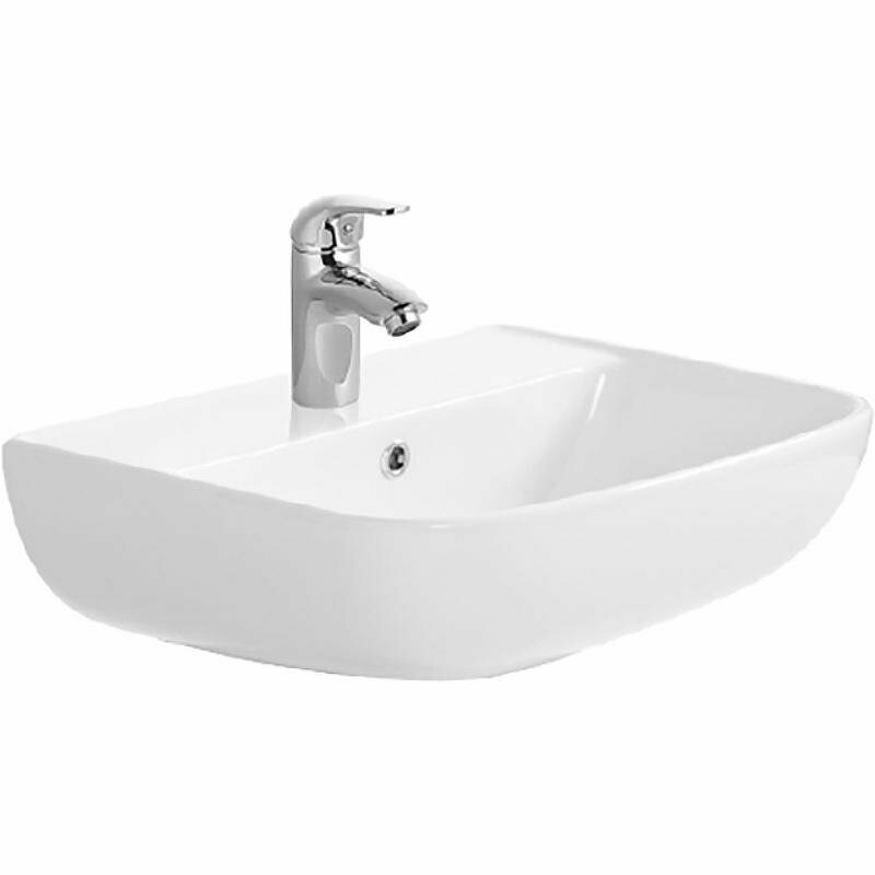 Раковина Aquatek 54 AQ5420-00 Белая, фарфор, подвесная, с переливом