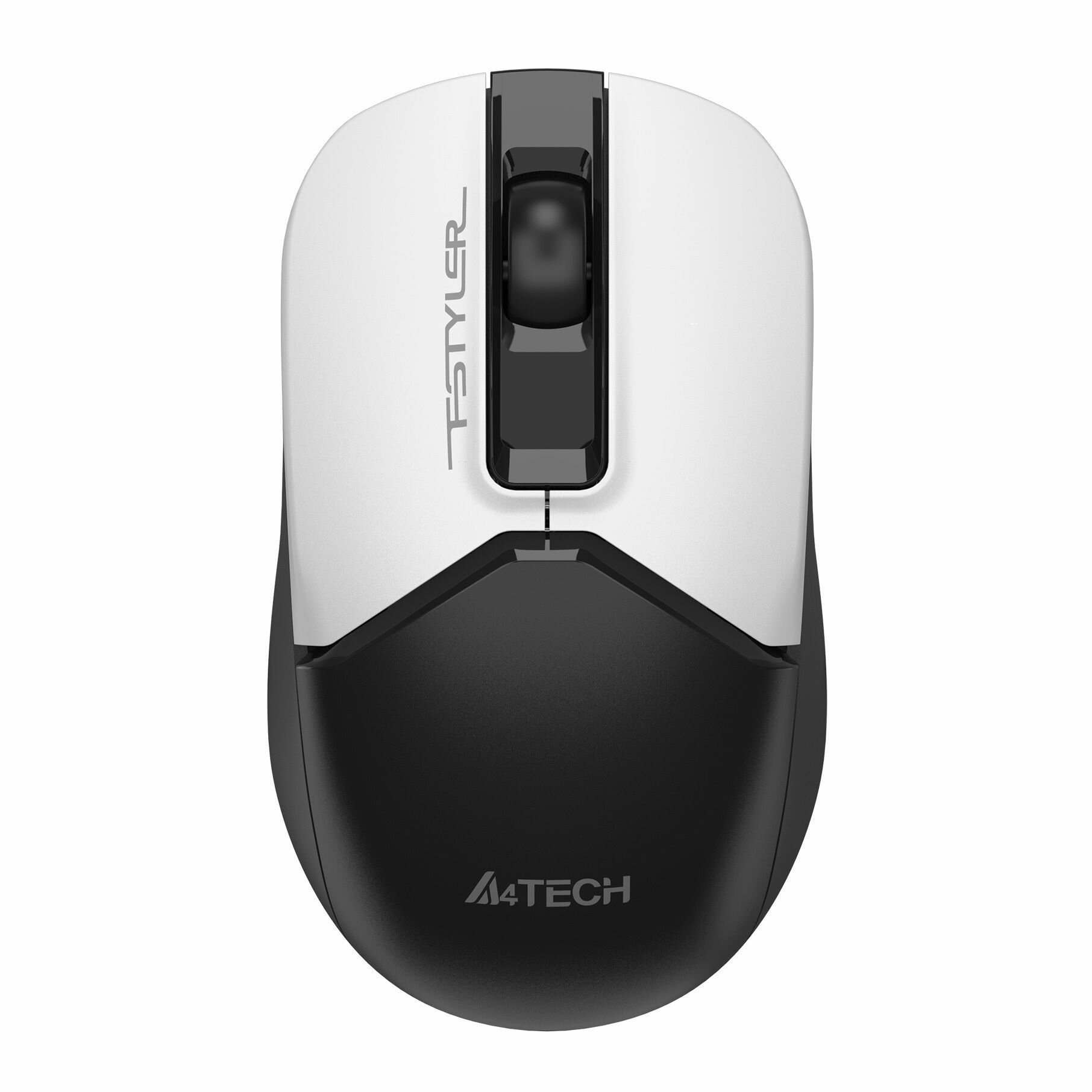 Мышь беспроводная компьютерная A4Tech Fstyler FG12 Panda, 1200dpi, 3 кнопки, для ноутбука, оптическая радио USB