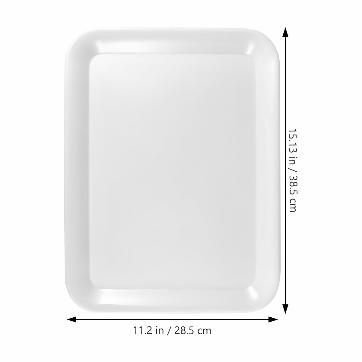 Тrays Для Подачи Еды 1 Шт Белый Цвет 38.5X28.5X2Cm Идеально Для Праздников И Домашнего Использования