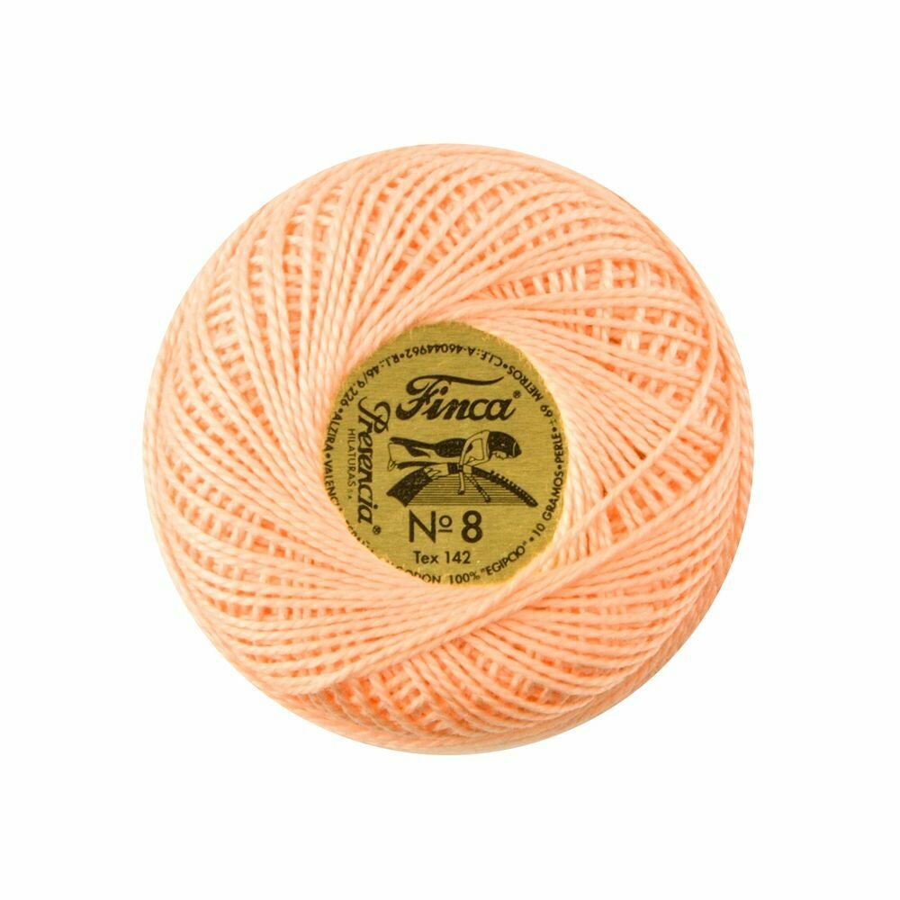 Мулине PRESENCIA HILATURAS "Finca Perle", Жемчужное, №8, однотонный цвет 1301, 1 шт