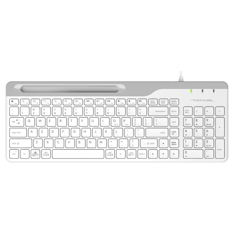 Клавиатура A4Tech "Fstyler", мембранная проводная (FK25 WHITE)